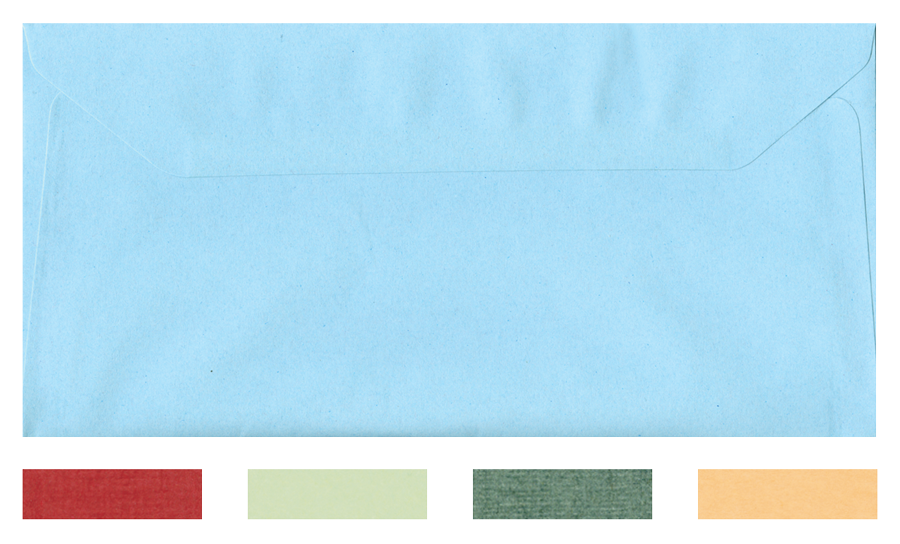 Kuverta K23, amerikanka, 218 x 109 mm, več barv - Antus