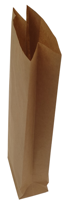 Papirnate vrečke, 75 g, 0.5 kg, 8 x 28 + 5 cm, naravno rjave, 10 kosov ...